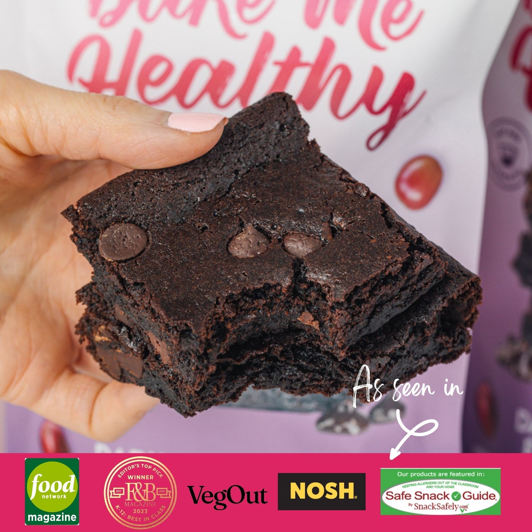 Dark Chocolate Fudgy Brownie Plant-Based Baking Mix – Bake Me Healthy